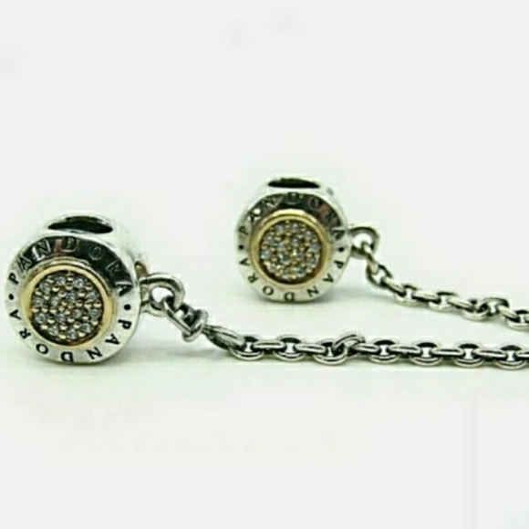 Pandora | Jewelry | Pandora Signature Twotone Safety Chain | Poshmark
